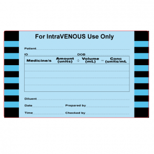 Large IntraVENOUS label | Mermed